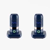 China Capsule Shaped Wireless Vegetable Washing Machine 17x10x10cm Pesticide Remover Fruit Cleaner Dark Blue for sale