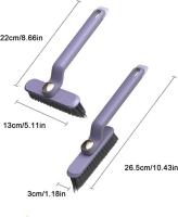 China 3-in-1 Multifunctional Rotating Crevice Cleaning Brush 360 Degree for Kitchen Bathroom Household for sale