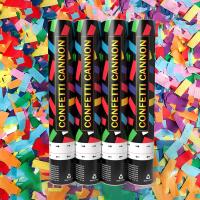China Biodegradable Confetti Cannon 60cm Hand-Screwed Gender Reveal Party Popper for sale