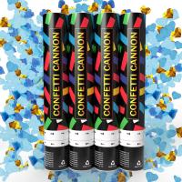 China Biodegradable Confetti Cannon 60cm Hand-Screwed Gender Reveal Party Popper for sale