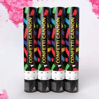 China Biodegradable Confetti Cannon 60cm Hand-Screwed Gender Reveal Party Popper for sale