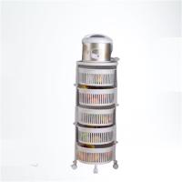China Multifunctional Design PP Material Metal Rotating Kitchen Shelf Rack for Home Storage for sale