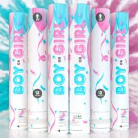 China Gender Reveal Confetti Powder Cannon 60cm Party Popper Smoke Powder Confetti Sticks Cannons for sale