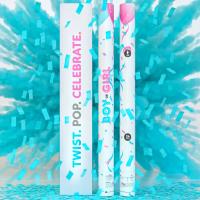 China Gender Reveal Confetti Powder Cannon 60cm Party Popper Smoke Powder Confetti Sticks Cannons for sale