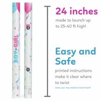 China Gender Reveal Confetti Powder Cannon 60cm Party Popper Smoke Powder Confetti Sticks Cannons for sale