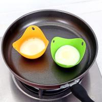 China Custom Logo Silicone Microwave Egg Poacher Cups for Perfect Poached Eggs 9CM Diameter for sale