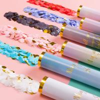 China Custom Logo Confetti Powder Cannon 100cm Gender Reveal Party Smoke Powder Sticks for sale
