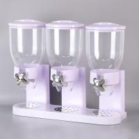China Wholesale Double-ended Upright Plastic Food Jars 2L Cereal Dispenser Dry Food Storage for sale