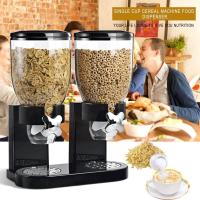 China Wholesale Double-ended Upright Plastic Food Jars 2L Cereal Dispenser Dry Food Storage for sale
