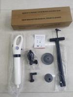 China High Pressure Air Powered Toilet Plunger 930g Household Drain Dredge with 4 Heads for sale