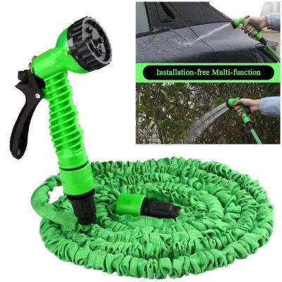 China Expandable Garden Hose 25-250FT Magic Watering Hose with 7 Function Nozzle High Pressure for sale