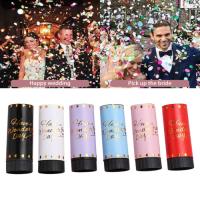China Biodegradable Paper Spring Confetti Poppers 11cm 30cm Custom Logo for Wedding Birthday Party for sale