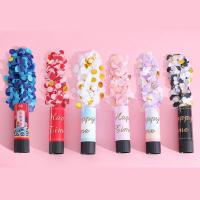 China Biodegradable Paper Spring Confetti Poppers 11cm 30cm Custom Logo for Wedding Birthday Party for sale