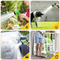 China Expandable Garden Water Hose 25-250ft Heavy Duty with 7 Function Spray Nozzle 1:3 Expanding Rate for sale