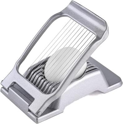 China Stainless Steel Handheld Egg Slicer 13.3cm Kitchen Tool for Hard Boiled Eggs for sale