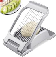 China Stainless Steel Handheld Egg Slicer 13.3cm Kitchen Tool for Hard Boiled Eggs for sale