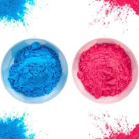 China Gender Reveal Soccer Ball 14cm with Blue and Pink Powder Baby Shower Party Supplies for sale