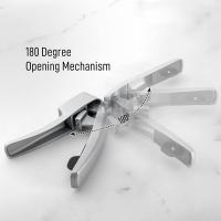 China 2 in 1 Aluminum Alloy Garlic Press and Slicer Ginger Chopper 6.5x4.5x20.5cm Custom Logo for sale