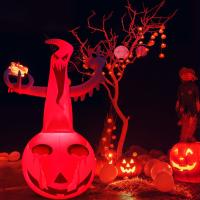China Plastic Halloween Inflatable Pumpkin Tombstone with LEDs 0.5-3.5kg Outdoor Decoration for sale