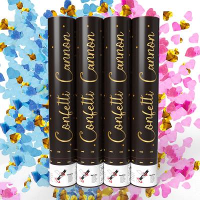 China Gender Reveal Confetti Smoke Powder Cannon 60cm Party Supplies Popper for Baby Shower for sale