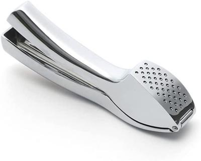 China Stainless Steel Zinc Alloy Manual Garlic Press 16cm Hand Press Kitchen Tool for sale