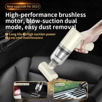 China 90W 9000Pa Wireless Handheld Vacuum Cleaner Brushless Motor USB Rechargeable 377g for sale