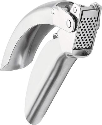 China 304 Stainless Steel Garlic Press 18cm Kitchen Grater Mincer for Efficient Cooking for sale