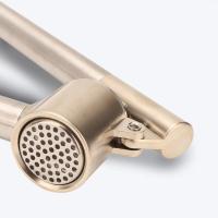 China 304 Stainless Steel Manual Garlic Crusher Press 15.5cm Kitchen Gadget for Garlic Mincing for sale