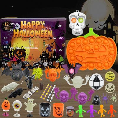 China Cartoon Fidget Squishy Toy Blind Box 18pcs 24pcs Halloween Squeeze Toys for Kids for sale
