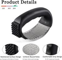 China 304 Stainless Steel Garlic Mincer Grinder 11.7x7.8x6cm Kitchen Accessories for sale