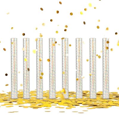 China Biodegradable Tissue Confetti Wands 35cm for Wedding Party Festival Gender Reveal for sale