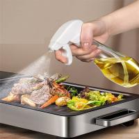 China PP Plastic Spray Bottle 200ml Home Kitchen Olive Oil Vinegar Sprayer Cooking Barbecue for sale