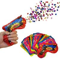 China Autoinflation Inflatable Confetti Gun 17x14.5cm Plastic Party Toy for Gender Reveal Birthday Wedding for sale
