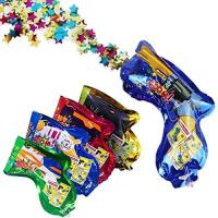 China Autoinflation Inflatable Confetti Gun 17x14.5cm Plastic Party Toy for Gender Reveal Birthday Wedding for sale