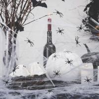 China Polyester Spider Web Cotton Thread Haunted House Decoration for Halloween Party Props for sale