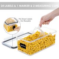 China BPA Free 3.2L Plastic Food Storage Containers 4 Pack Set Airtight for Noodles Cereal for sale