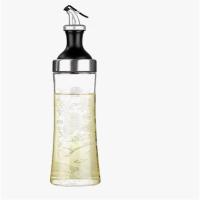China 500ml Clear Glass Olive Oil Dispenser with Wide Opening for Easy Refill and Cleaning for sale