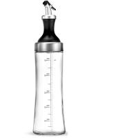 China 500ml Clear Glass Olive Oil Dispenser with Wide Opening for Easy Refill and Cleaning for sale