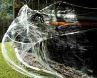 China Customizable Stretchy Halloween Spider Web Terrifying Scene Props for Haunted House for sale