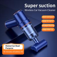 China 12V Household Portable Handheld Car Vacuum Cleaner with Light and Suction Function for sale