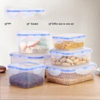 China 3pcs Airtight Plastic Storage Box Set for Multi-functional Food Storage Containers for sale