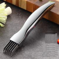 China 430 Stainless Steel Scallion Shredder Knife 15.7cm Fruit Vegetable Slicer for Commercial Kitchen for sale