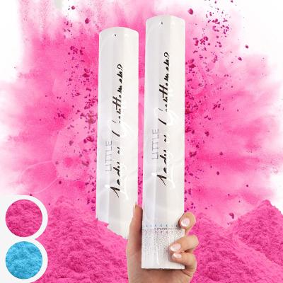 China Gender Reveal Confetti Cannon Popper 60cm Smoke Powder Confetti Sticks Party Supplies for sale