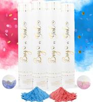 China Gender Reveal Confetti Cannon Popper 60cm Smoke Powder Confetti Sticks Party Supplies for sale