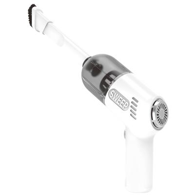 China Portable Handheld Wet Dry Vacuum Cleaner 110W 3.7V Reusable Quick Cleaning Black for sale