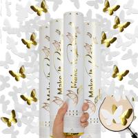 China Gender Reveal Confetti Cannon Popper 60cm Smoke Powder Confetti Sticks Party Supplies for sale