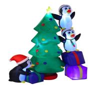 China Inflatable Christmas Santa LED Lamp Polyester Party Decoration 2.0kg for Holiday for sale