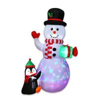 China Inflatable Christmas Santa LED Lamp Polyester Party Decoration 2.0kg for Holiday for sale
