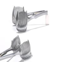 China Fruit Slicer Machine 304 Stainless Steel Handheld Kitchenware Tomato Slicer Lemon Cutter for sale