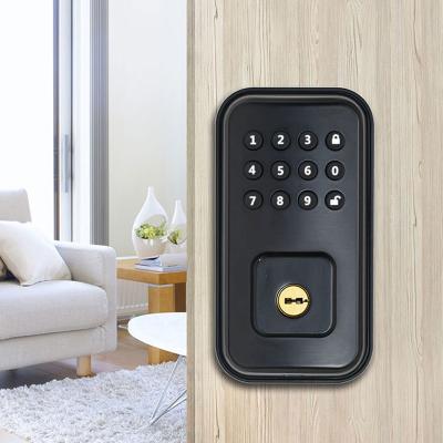 China Battery Powered Digital Smart Lock with TTlock Tuya WiFi App 1kg Black for sale